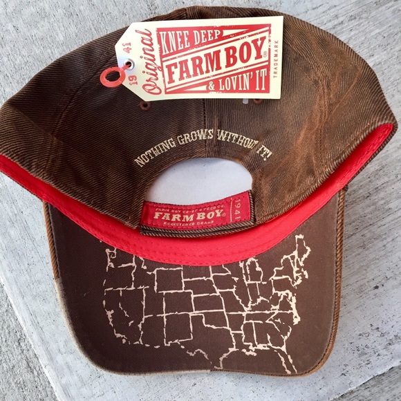 Farm Boy Brand | Accessories | Mens Farm Boy Brand Brown Freedom Flag ...